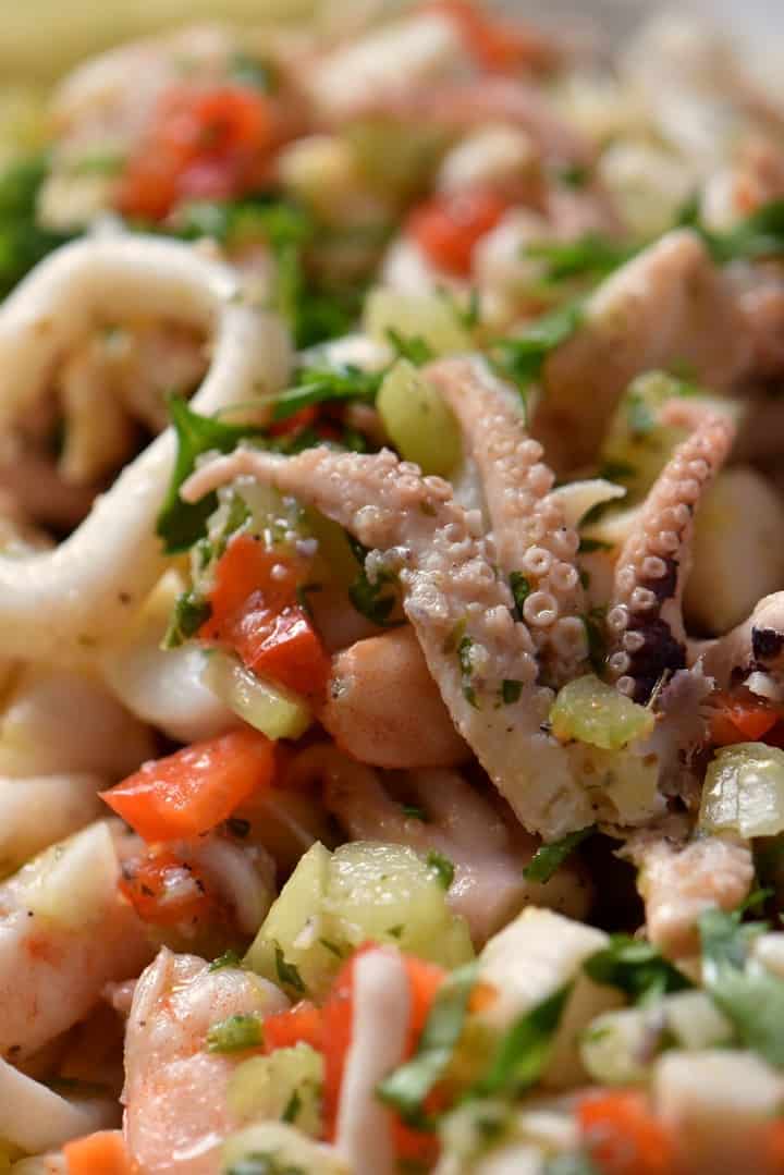 Easy Seafood Salad: The Best Italian Appetizer - She Loves Biscotti