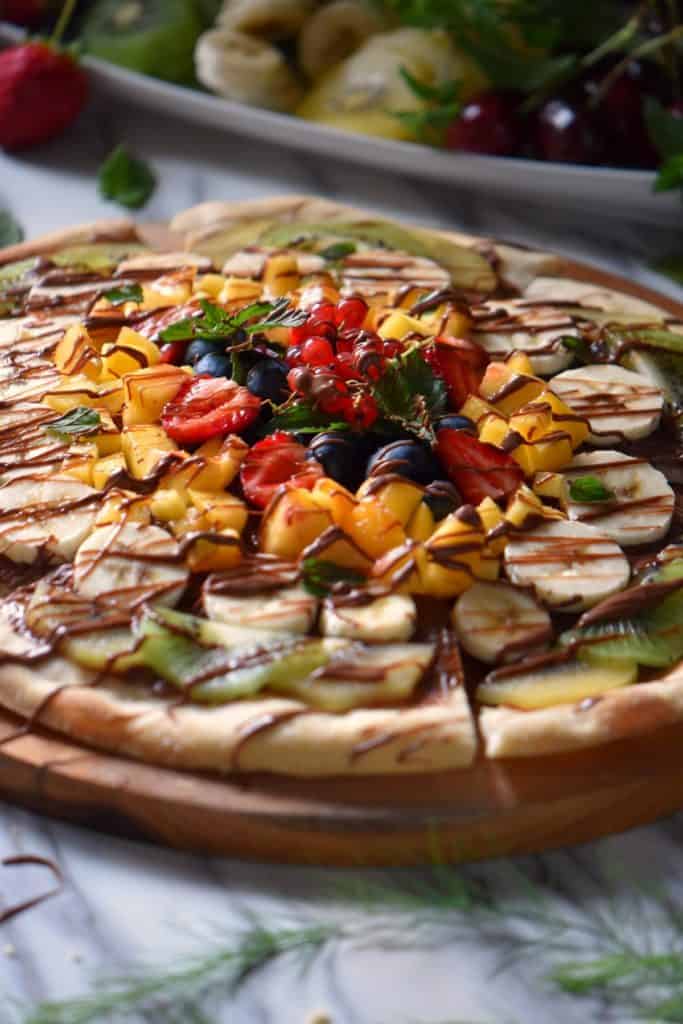 Chocolate Pizza with Lots of Fruit! - She Loves Biscotti