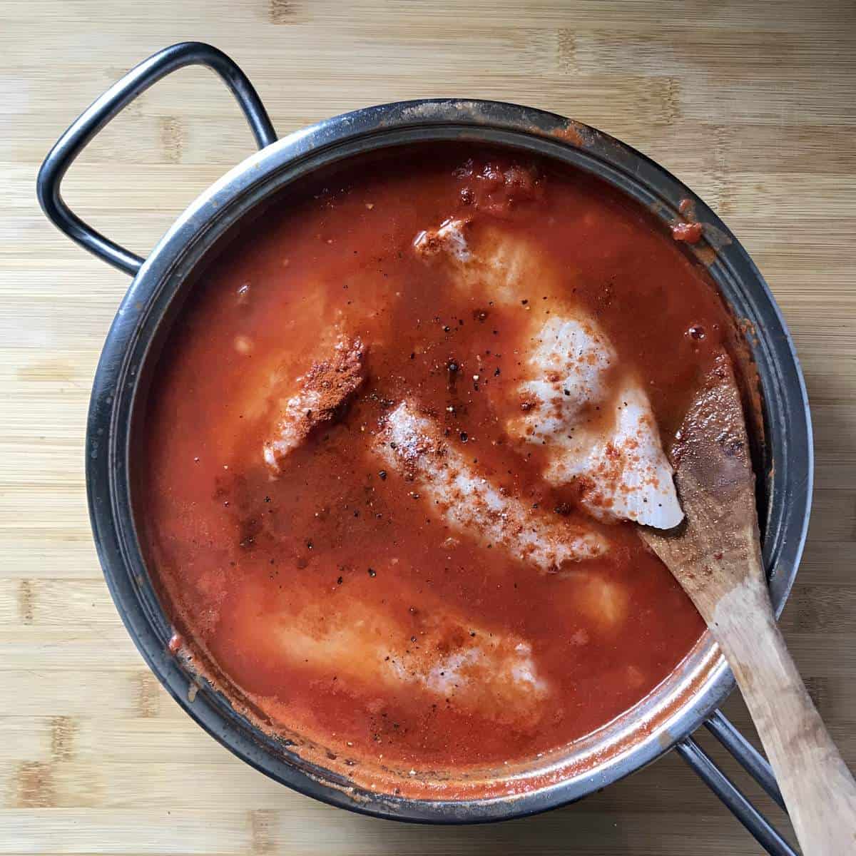 Italian Cod Recipe with Tomatoes - She Loves Biscotti