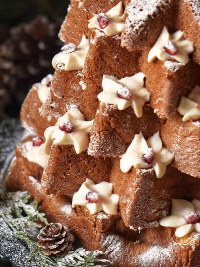 Pandoro Christmas Tree Cake Story - She Loves Biscotti