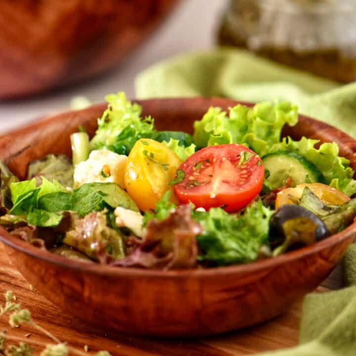 The Best Italian Green Salad Recipe - She Loves Biscotti