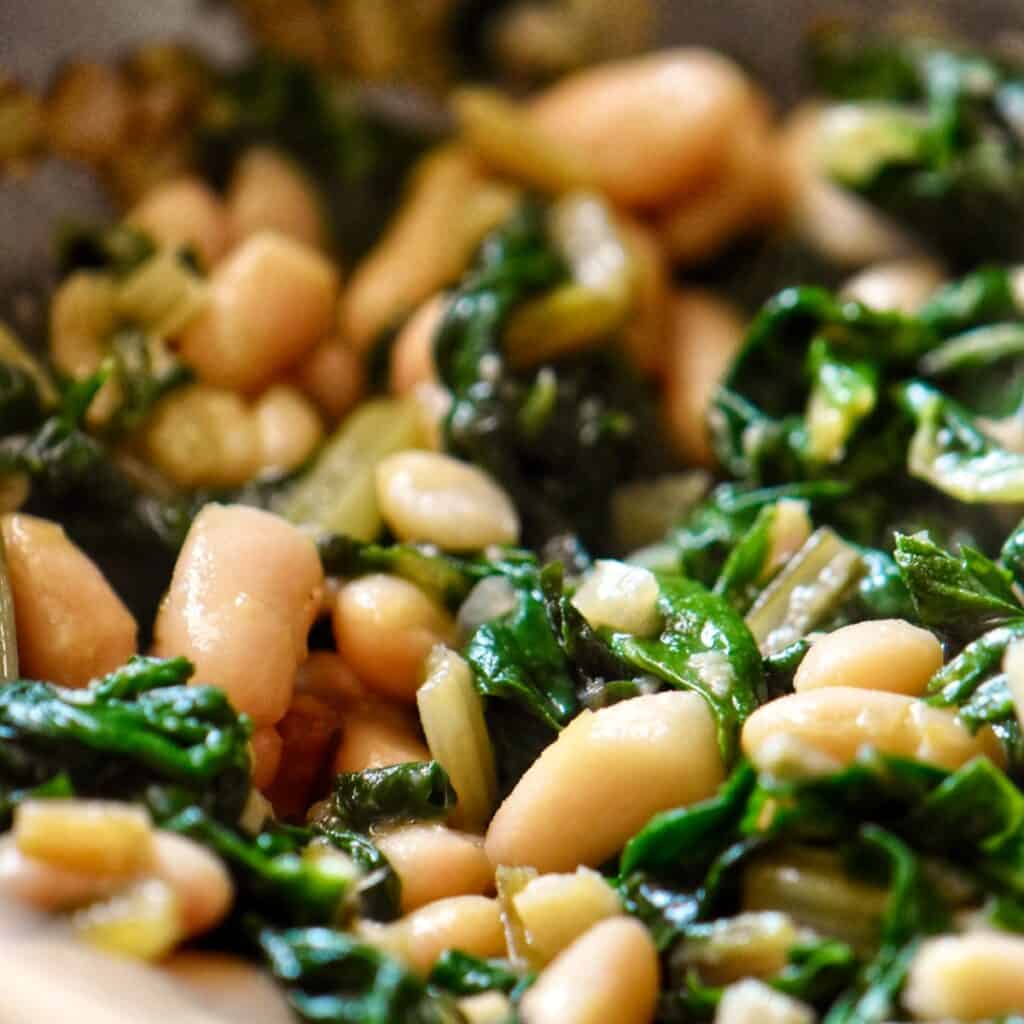 One Pot Rainbow Chard Recipe with Beans - She Loves Biscotti
