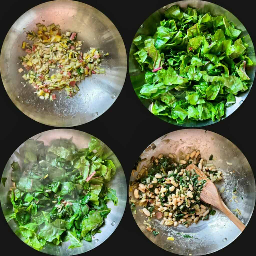 One Pot Rainbow Chard Recipe with Beans - She Loves Biscotti
