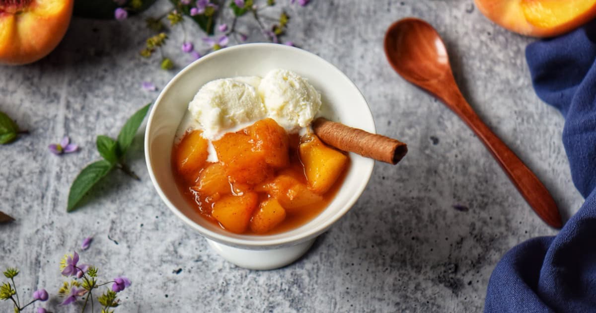 Easy Peach Compote Recipe with Honey - She Loves Biscotti